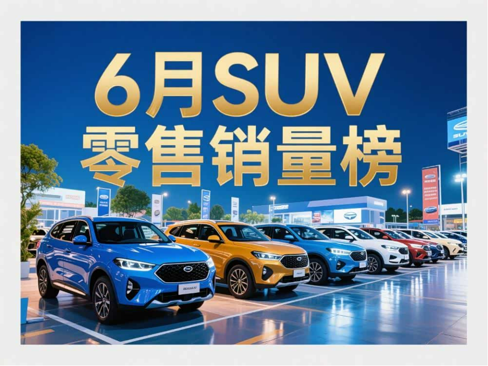6月SUV零售销量榜！第1-352名，宋PLUS亚军，问界M8突破2万辆_车家号_发现车生活_汽车之家