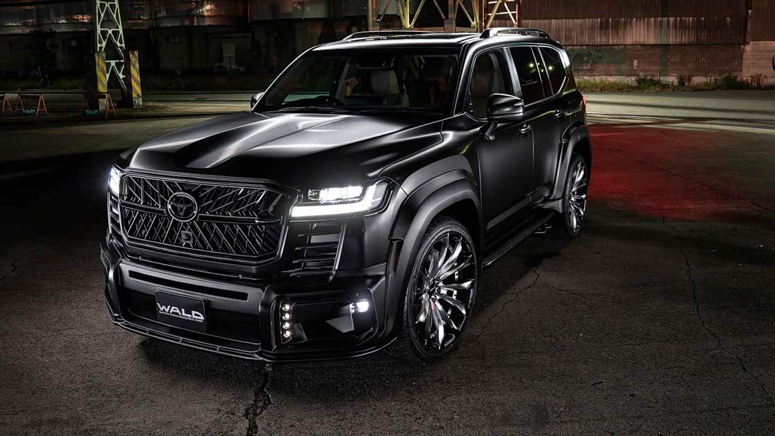 黑武士超霸气！WALD 爆改新款兰德酷路泽，升级宽体套件超大轮圈_车家号_发现车生活_汽车之家