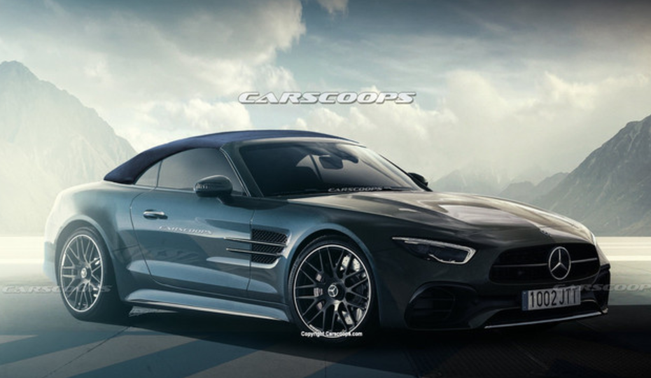 【梅赛德斯-AMG SL渲染图曝光 或搭插混动力/造型优雅】_车家号_发现车生活_汽车之家