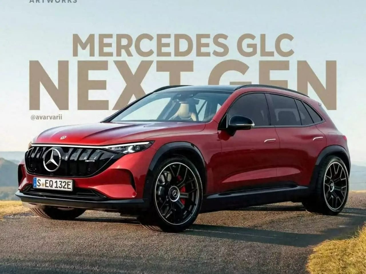 2026款奔驰GLC渲染图曝光！全新平台，纯电续航超600km_车家号_发现车生活_汽车之家