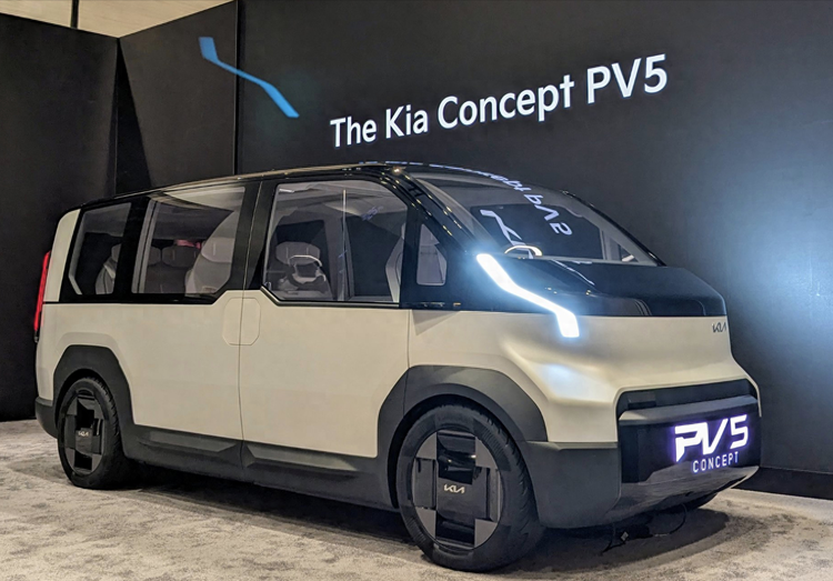 起亚PV5概念车亮相CES，造型很科幻，纯电动力，2025年量产_车家号_发现车生活_汽车之家