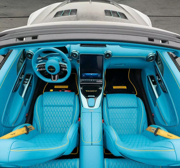 Mansory改装奔驰AMG SL63敞篷跑车！采用大胆配色方案，马力850PS_车家号_发现车生活_汽车之家