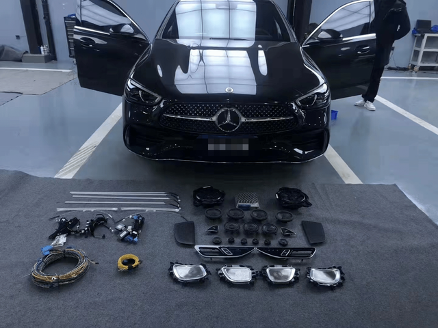 全新奔驰C有哪些变化？22款奔驰C200 C260改柏林之声、主动氛围灯_车家号_发现车生活_汽车之家