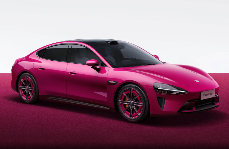 【文章】小米SU7限定版，洋红涂装，米字形轮毂，情绪价值确实到位_车家号_汽车之家