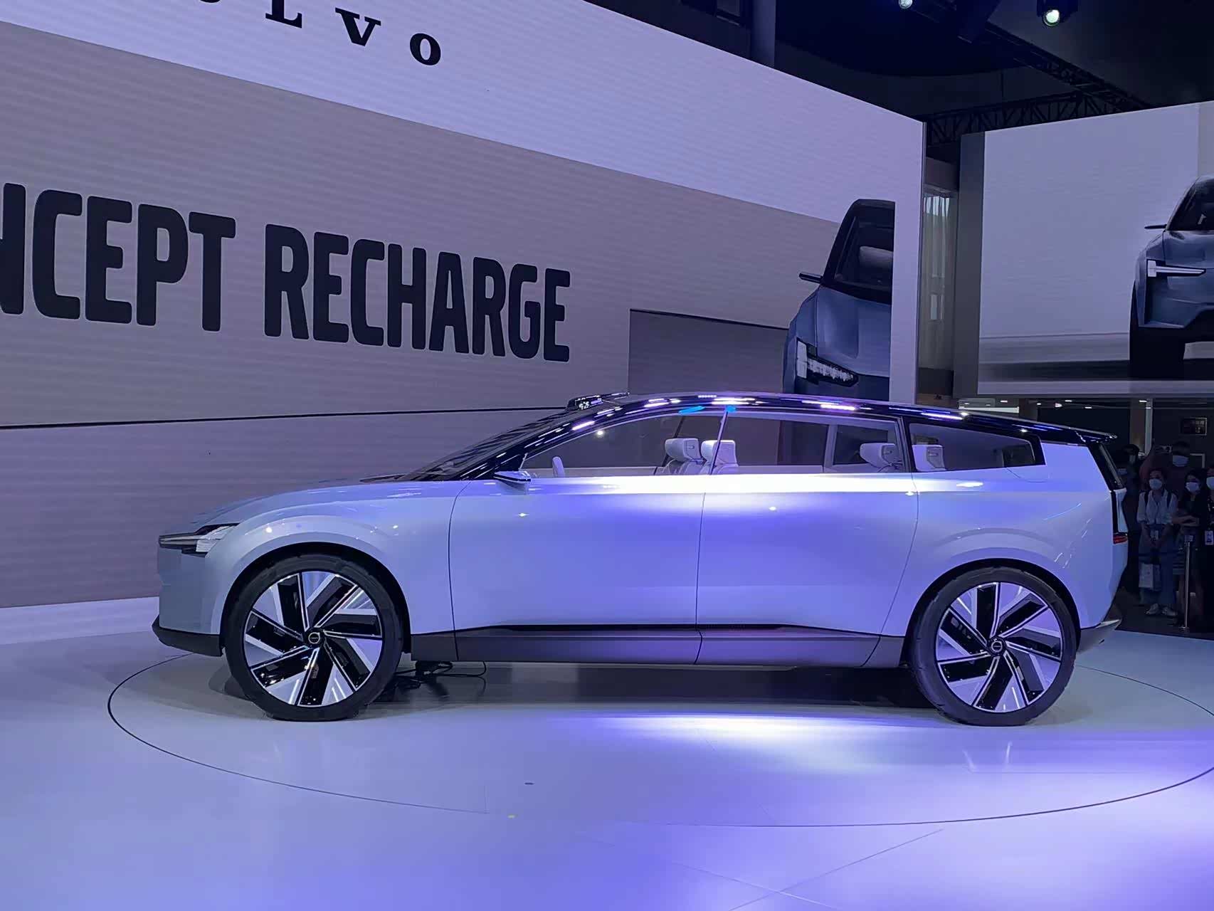 成都车展实拍沃尔沃Concept Recharge概念车，全新设计，极简风格_车家号_发现车生活_汽车之家
