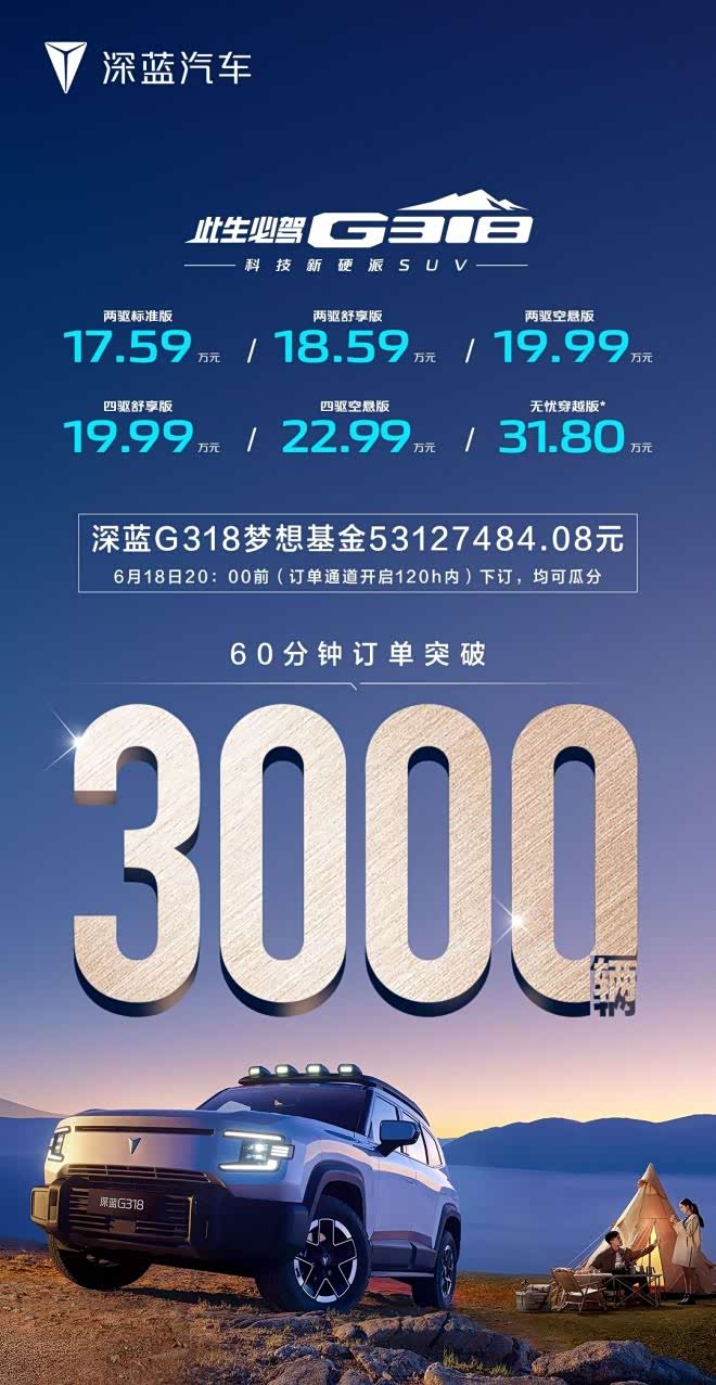 深蓝G318拉萨上市上高度 17.59万元价格定出低海拔 |汽势新车_车家号_发现车生活_汽车之家