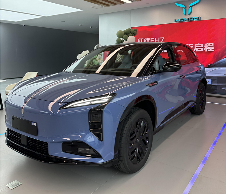 红旗EHS7实车到店，车长超4米9，配激光雷达+空气悬架，搭619马力_车家号_发现车生活_汽车之家