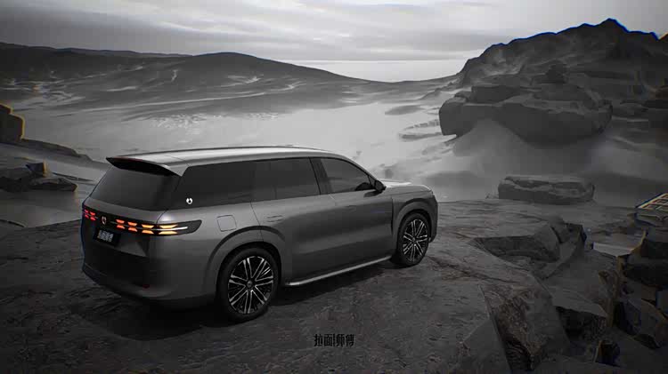 腾势N9渲染图，大型SUV，插混动力_车家号_发现车生活_汽车之家