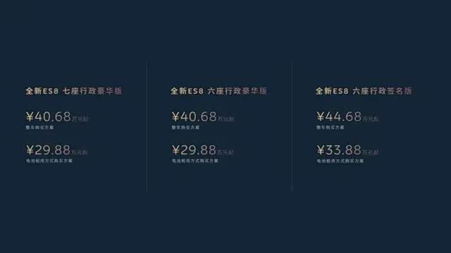 40.68万元起，蔚来全新ES8上市_车家号_发现车生活_汽车之家