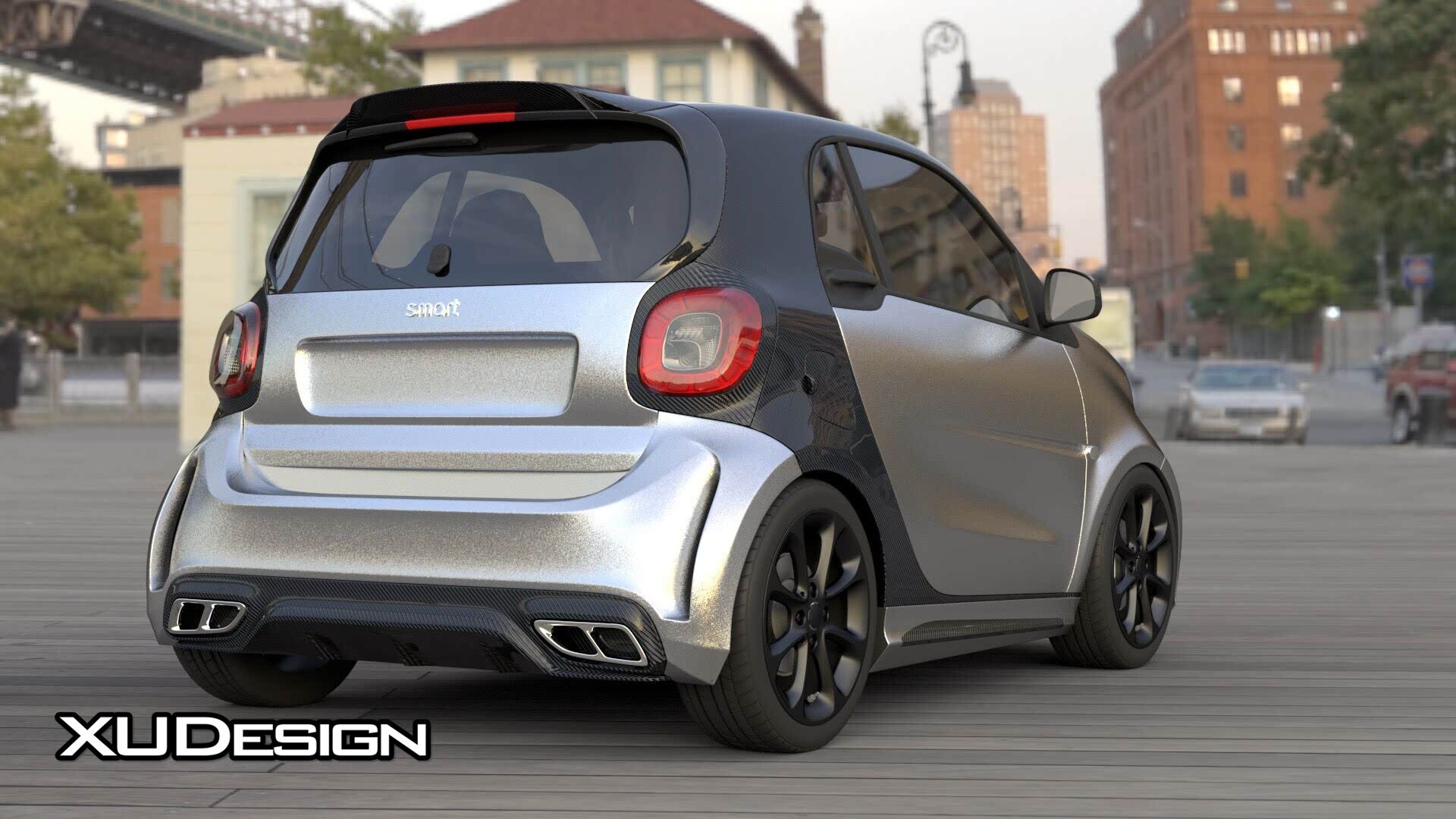 终于有了AMG版smart453：致敬AMG50周年，XUDesign smart-MBA套件_车家号_发现车生活_汽车之家