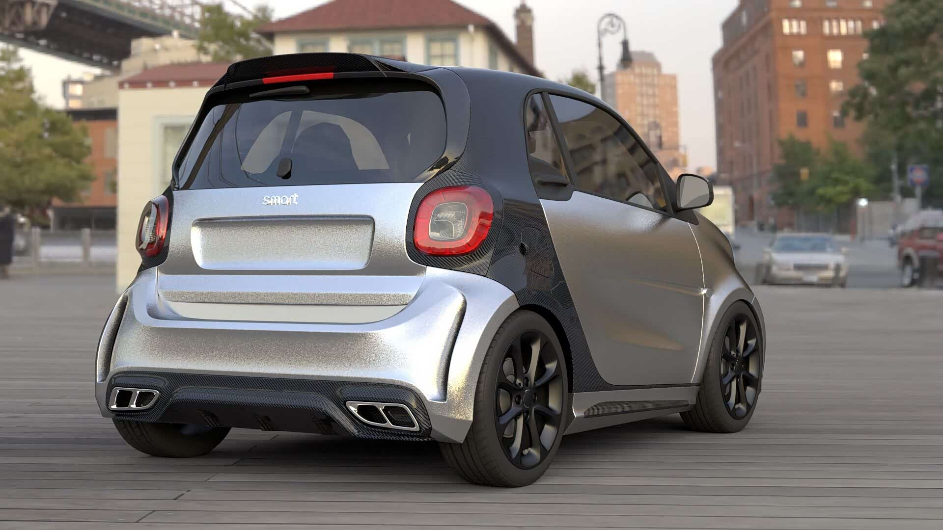 绿意黯然的盛夏光景，国内最完整超高颜值smart453换装套件全记录_车家号_发现车生活_汽车之家